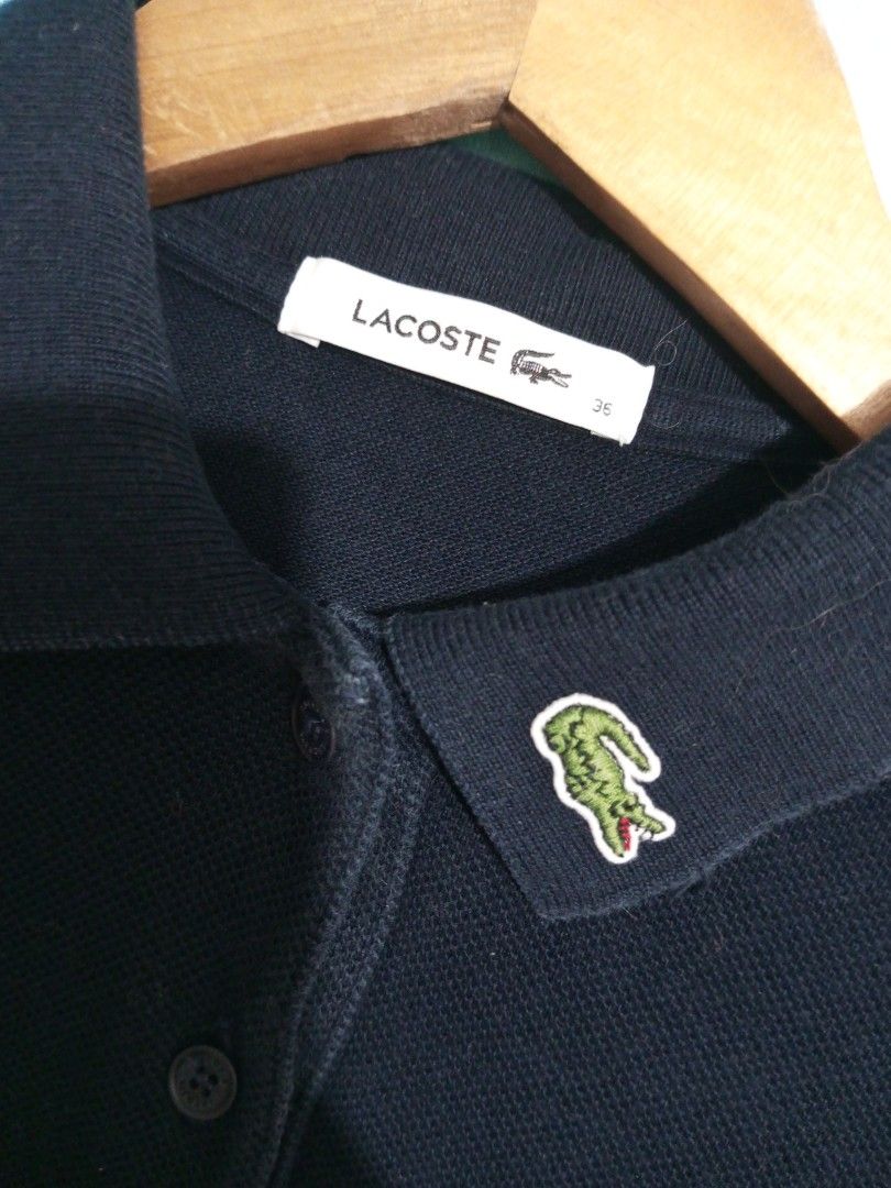 Lacoste collar logo, Women's Fashion, Tops, Shirts on Carousell