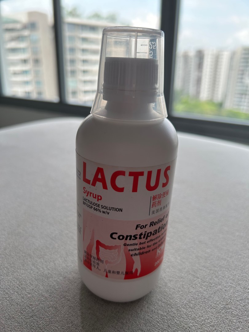 Lactus syrup for relief of constipation, Health & Nutrition, Health ...