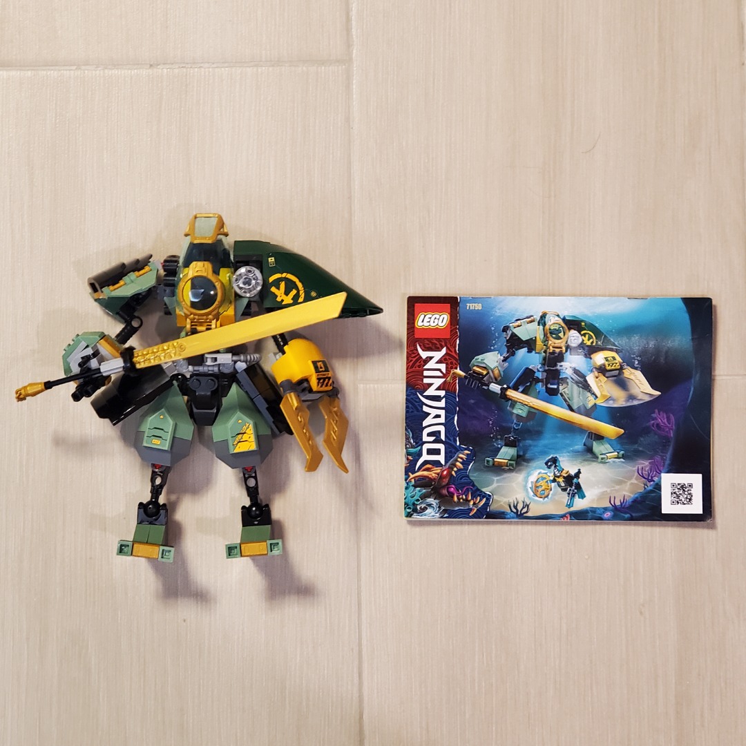 中古成品Lego Ninjago 71750 Lloyd's Hydro Mech 連盒及說明書 所見所得, 興趣及遊戲, 收藏品及紀念品 ...