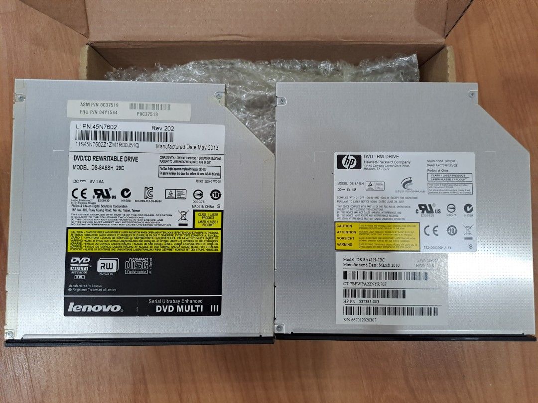 Lenovo Thinkpad and HP DVD RW Drive, Computers & Tech, Parts ...