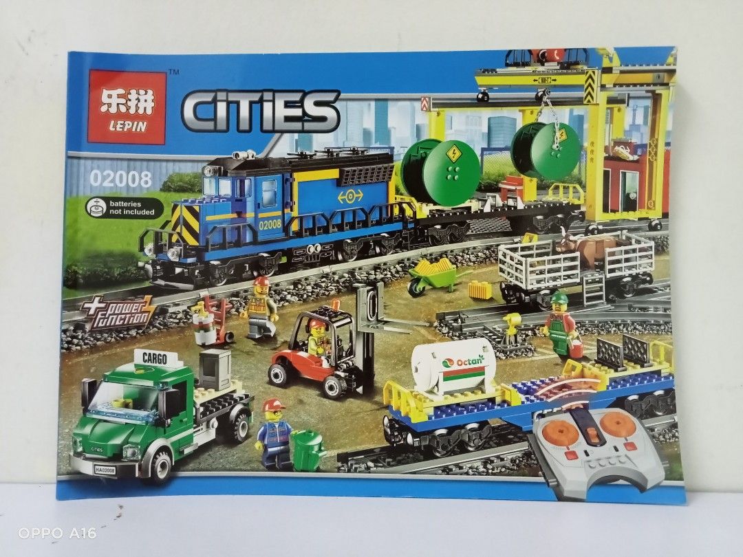 Lepin Cities Cargo Train Assembled, Hobbies & Toys, Collectibles ...