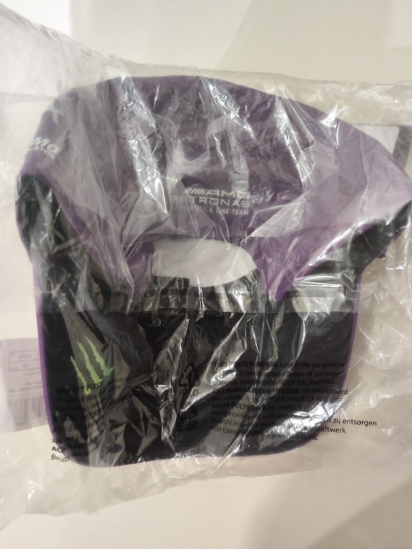 Lewis Hamilton Mercedes Formula 1 2022 Purple Hat Cap, Men's Fashion ...