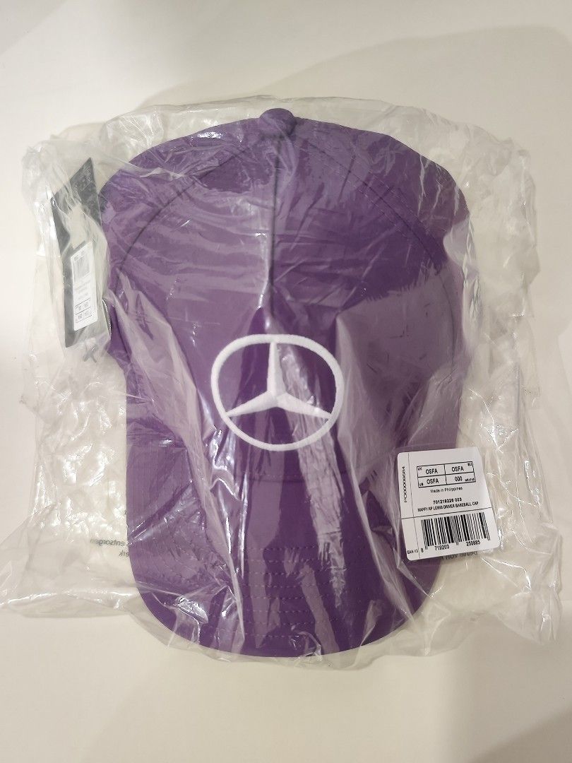 Lewis Hamilton Mercedes Formula 1 2022 Purple Hat Cap, Men's Fashion ...