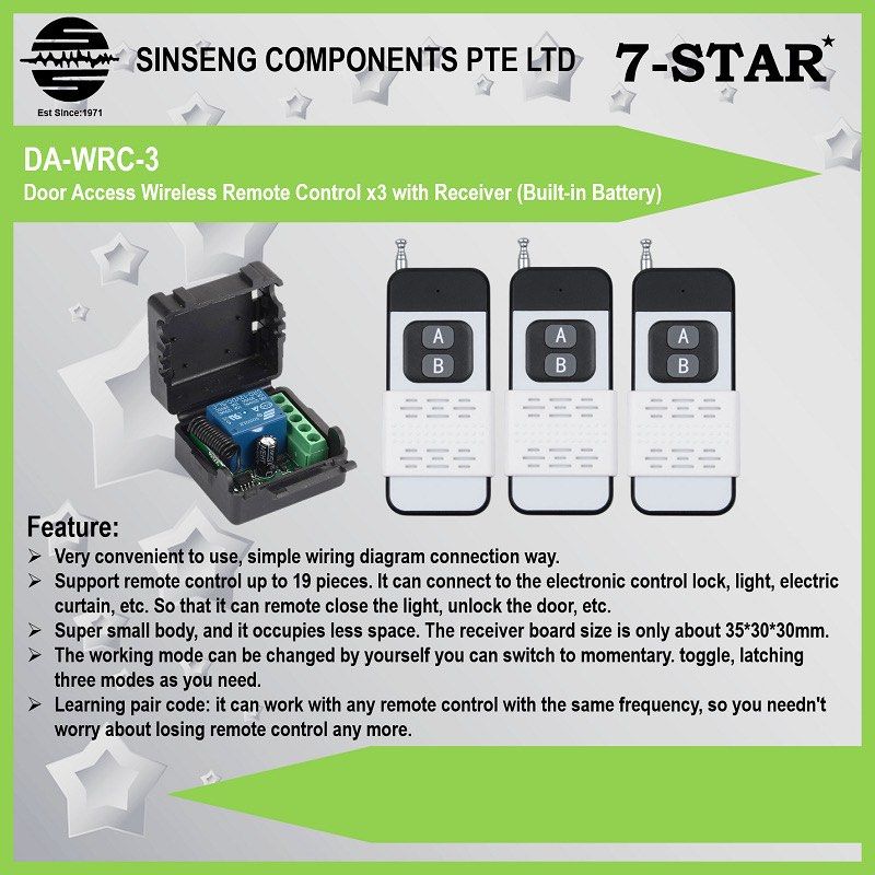 Wireless Door Access Remote - Long Distance Door Access Biometric ...