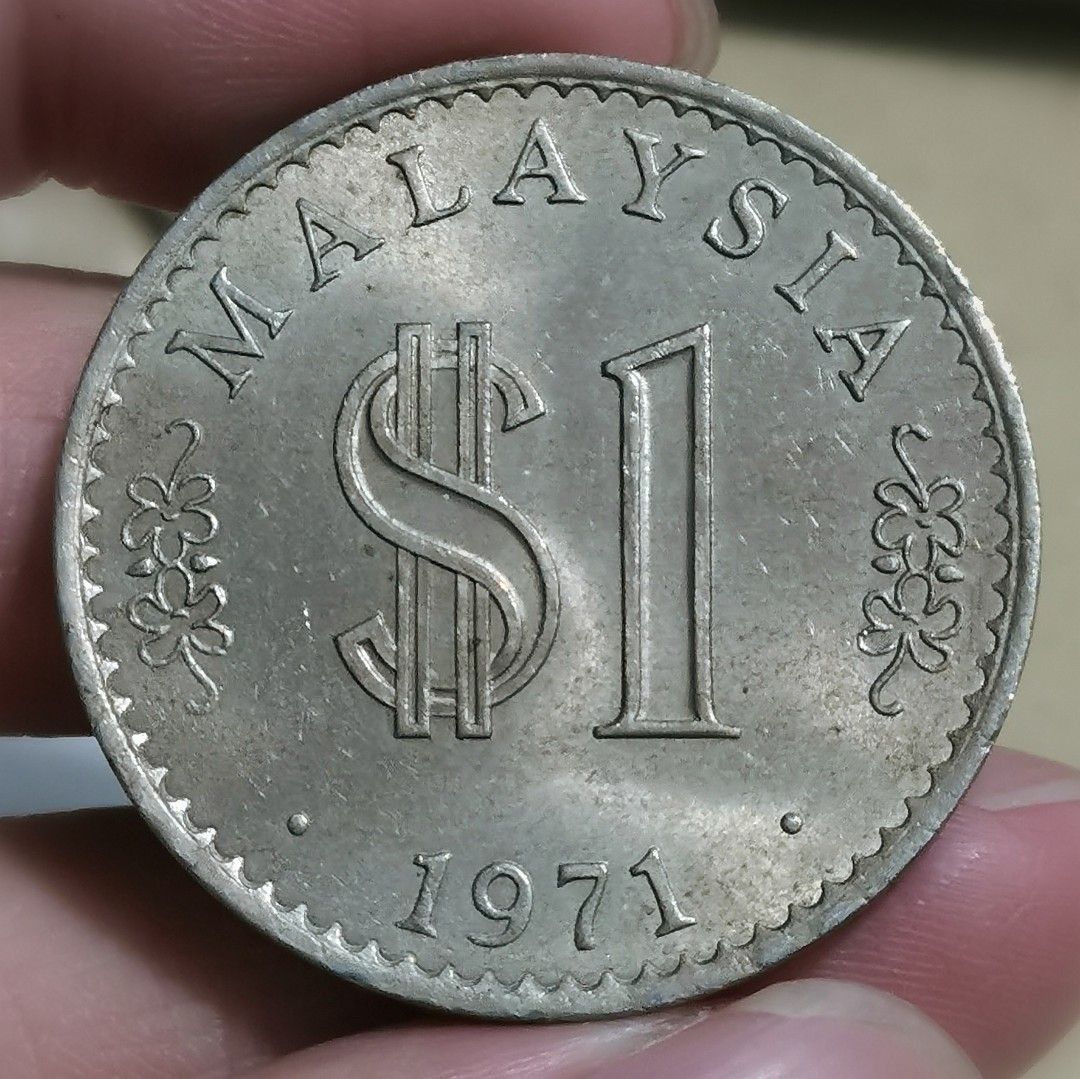 Malaysia 1 ringgit 1971 old vintage coin, Hobbies & Toys, Collectibles ...