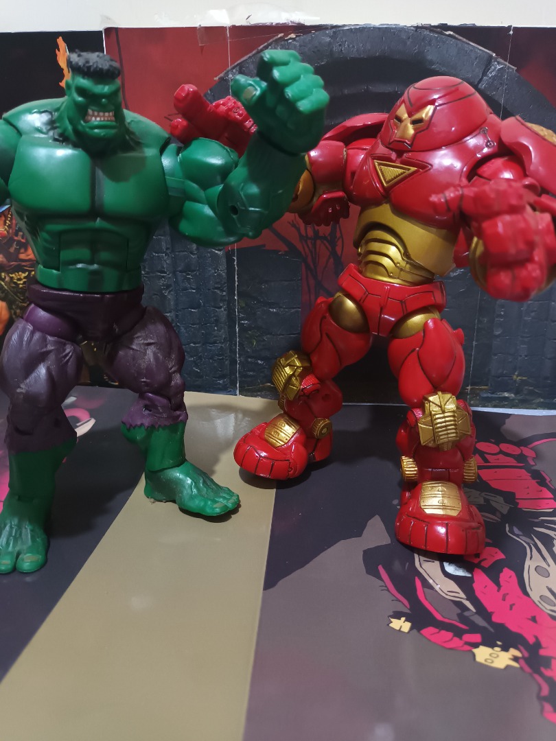 1/12 marvel legends hulk vs hulkbuster ironman , 興趣及遊戲, 玩具 & 遊戲類 ...