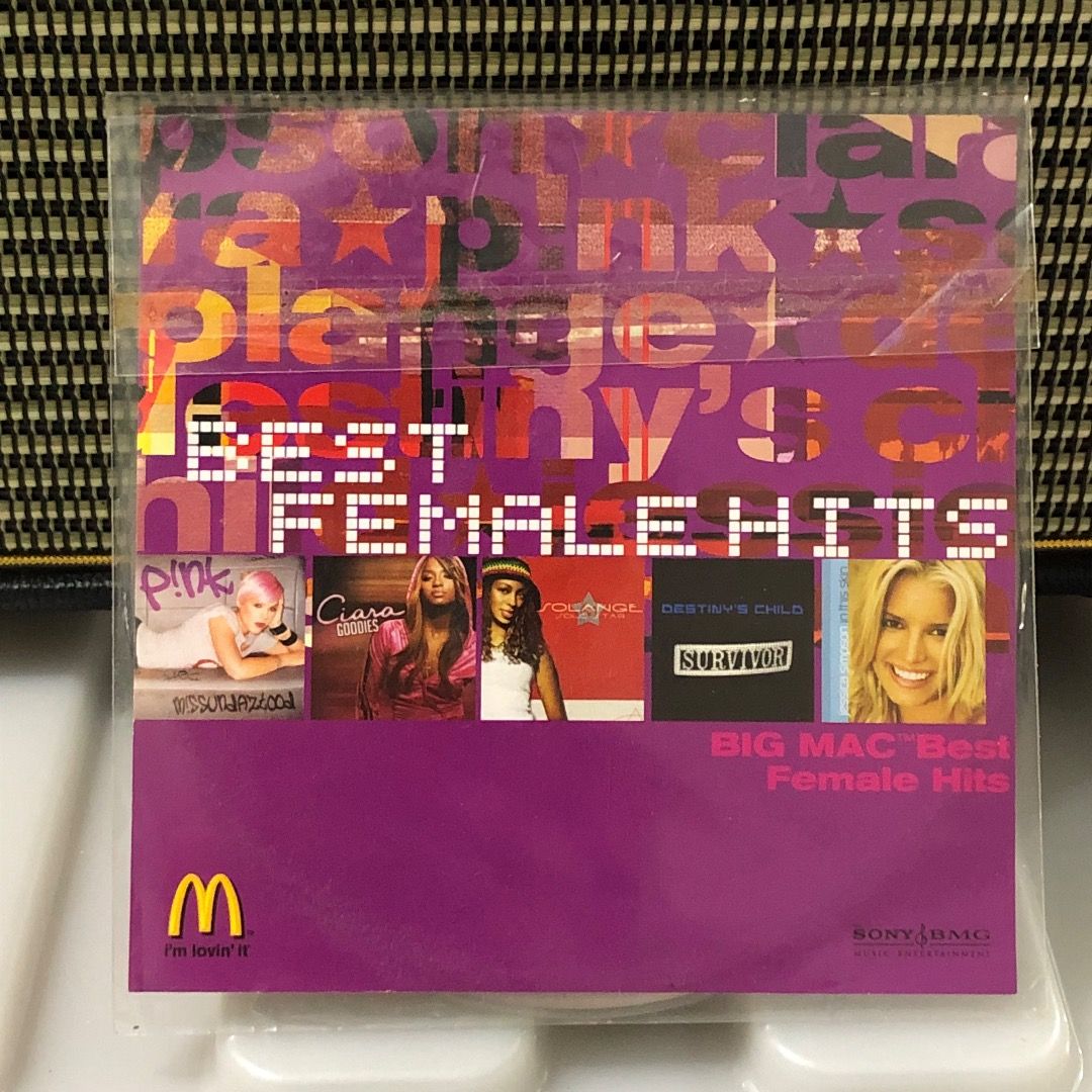 McDonald's - Big Mac Best Female Hits, Hobbies & Toys, Music & Media, CDs & DVDs on Carousell