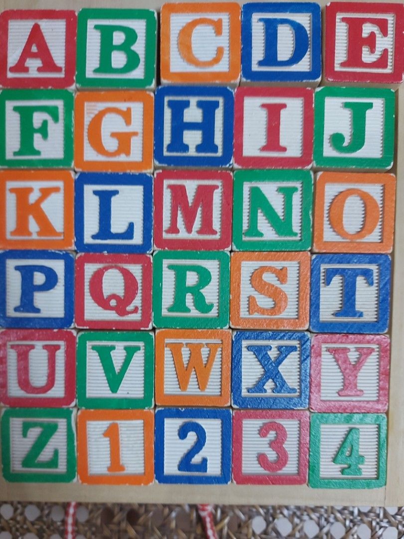 Melissa & Doug Wooden ABC/123 Blocks, Hobbies & Toys, Toys & Games on ...