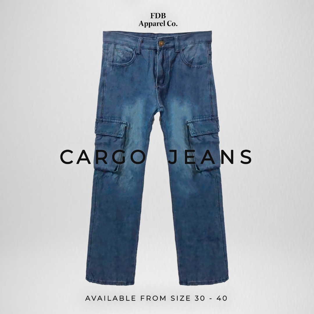 Mens Korean Fashion Streetwear Aesthetic Washed Denim Blue Maong ...