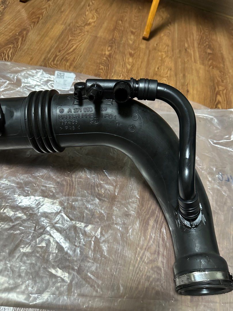 Mercedes-Benz W212 E250 M271 Engine turbo charger Air intake pipe, Car ...