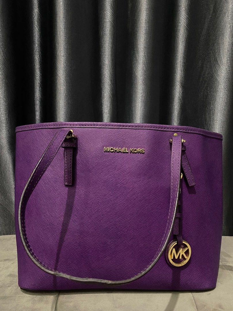 purple michael kors purses