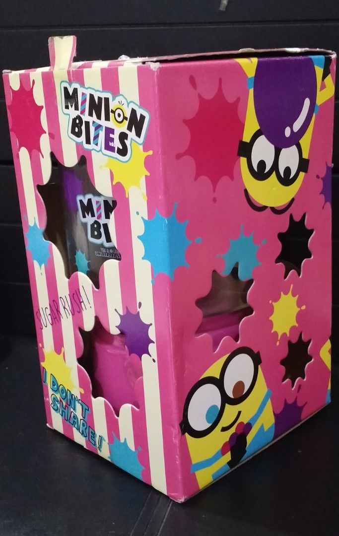 Minions Bites Candy Dispenser Coins Bank, Hobbies & Toys, Toys & Games ...