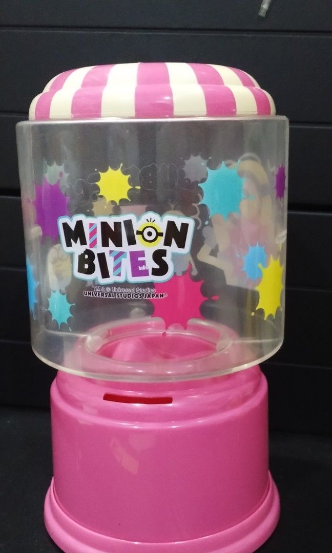 Minions Bites Candy Dispenser Coins Bank, Hobbies & Toys, Toys & Games ...