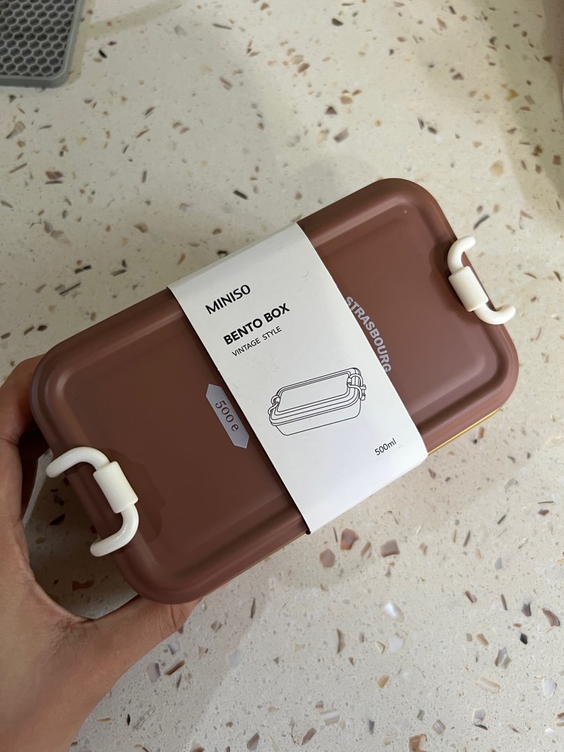 Miniso Bento Box New Lunch Box, Furniture & Home Living, Kitchenware ...