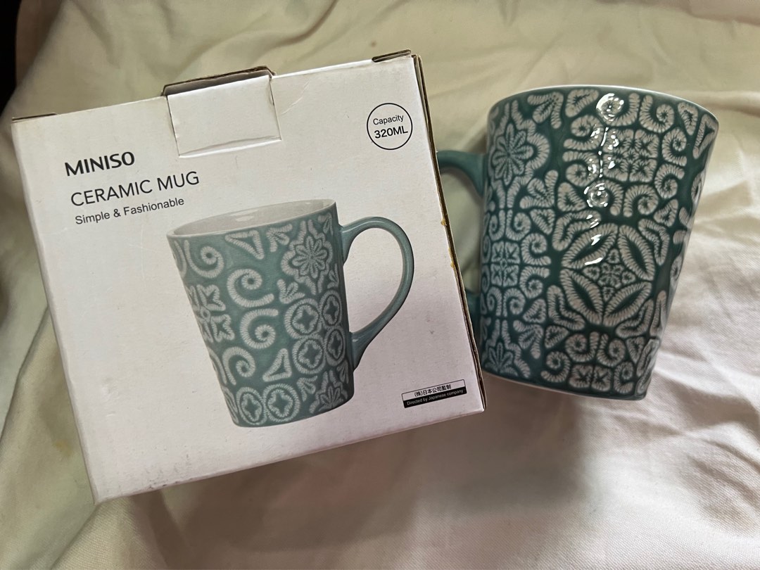 Miniso Coffee ceramic mug, Furniture & Home Living, Kitchenware ...