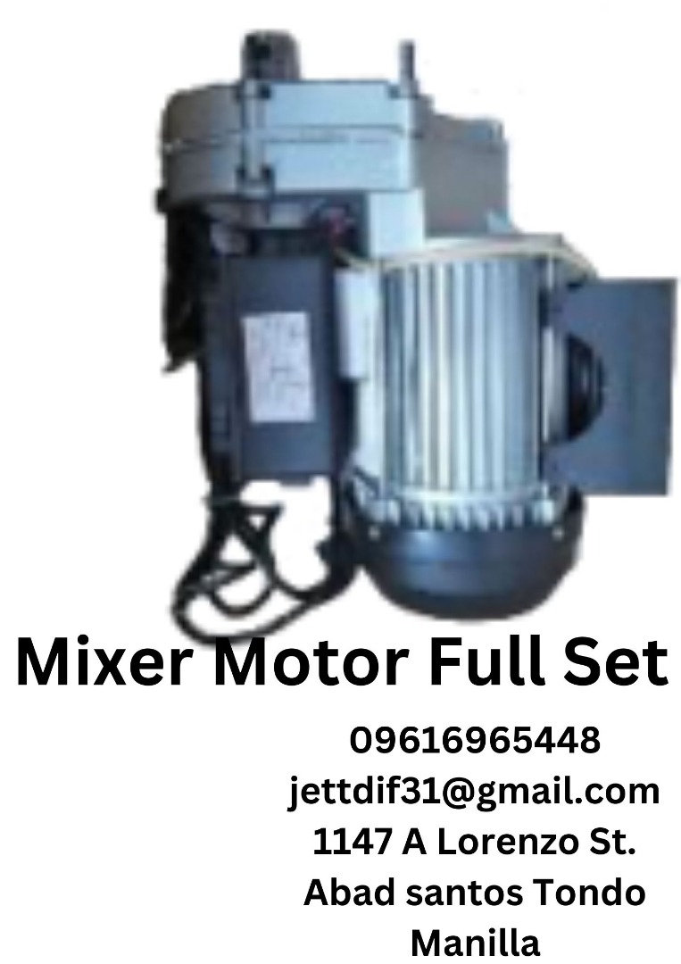 Mixer Motor Full Set, Commercial & Industrial, Construction & Building ...