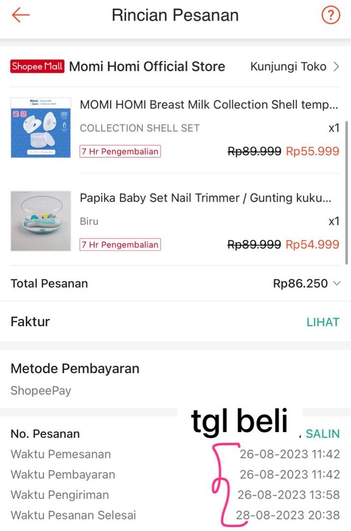 MOMI HOMI Breast Milk Collection Shell tempat / wadah penampung asi ...