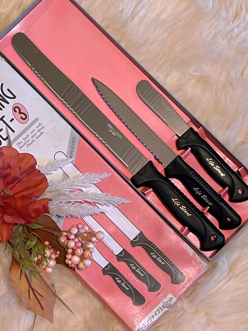 MORNING SET Made in Japan Cutlery Set of Cake Slicer or Bread Knife ...