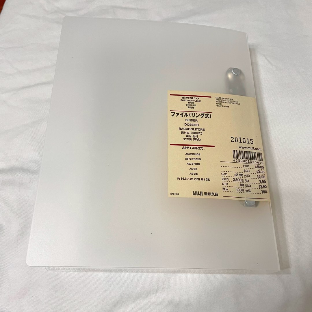 muji A5 file folder binder, Hobbies & Toys, Stationery & Craft ...