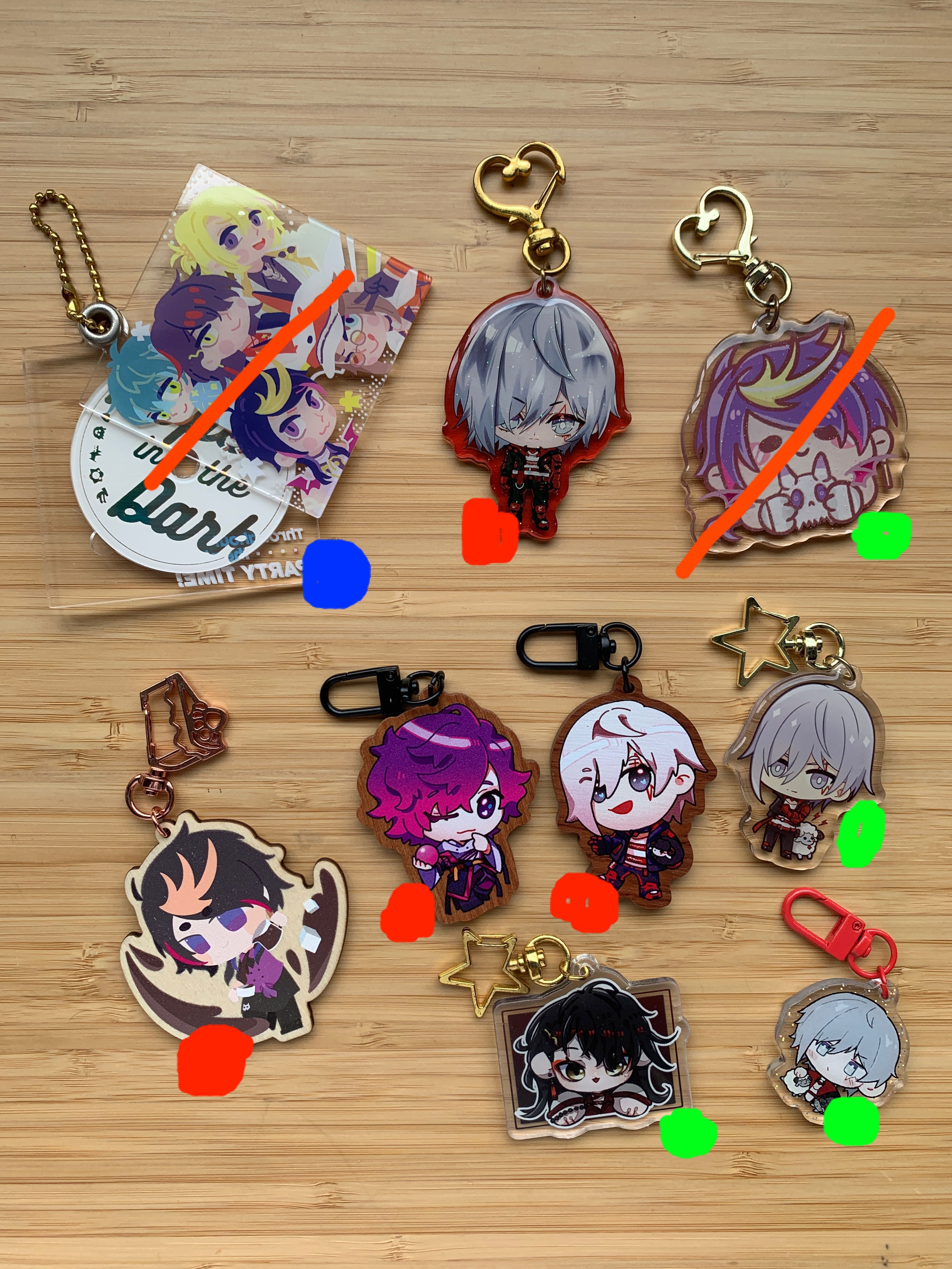 Nijisanji EN Assorted Fan Made Keychains, Hobbies & Toys, Memorabilia ...