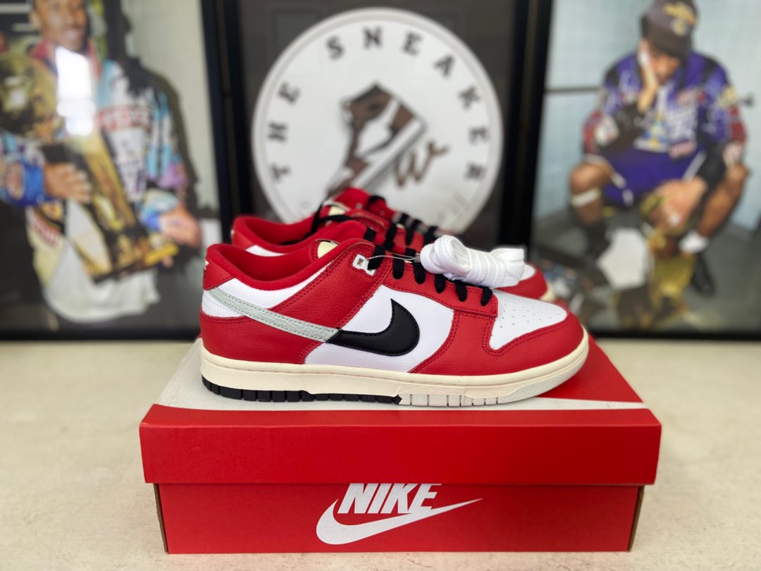 Nike Dunk Low Chicago Split, Men's Fashion, Footwear, Sneakers on Carousell