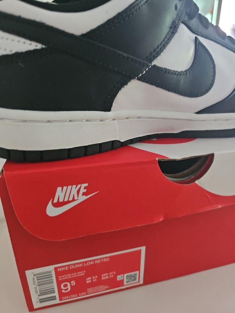 Nike Dunk Low Retro Panda, Luxury, Sneakers & Footwear on Carousell