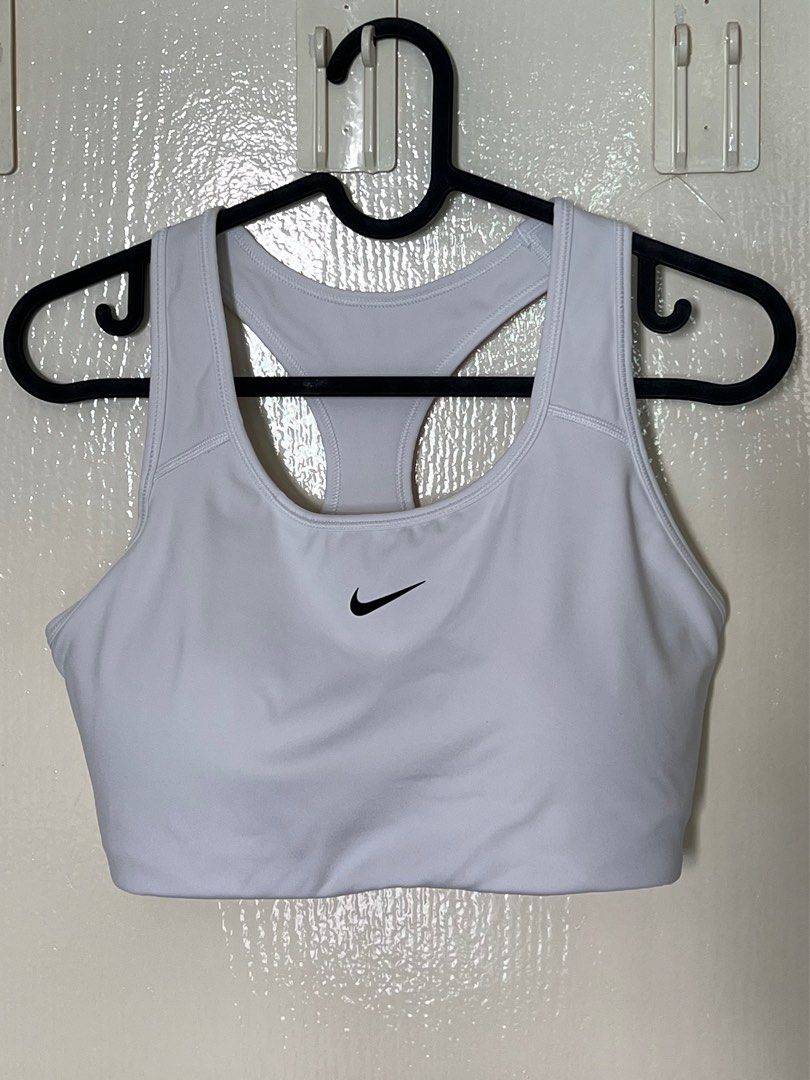 NIKE WHITE SPORTS BRA, Women's Fashion, Activewear on Carousell