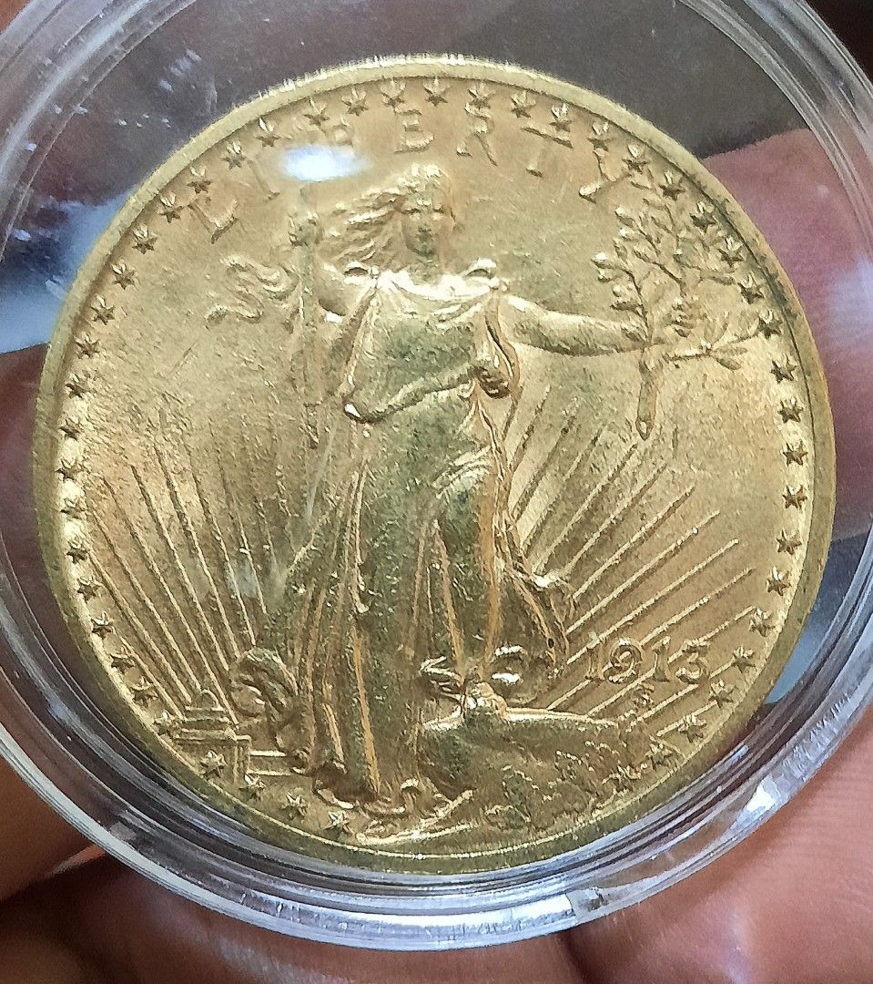 Old antique vintage gold coin, Hobbies & Toys, Memorabilia ...