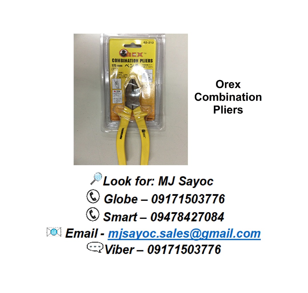 Orex Combination Pliers, Commercial & Industrial, Construction Tools ...