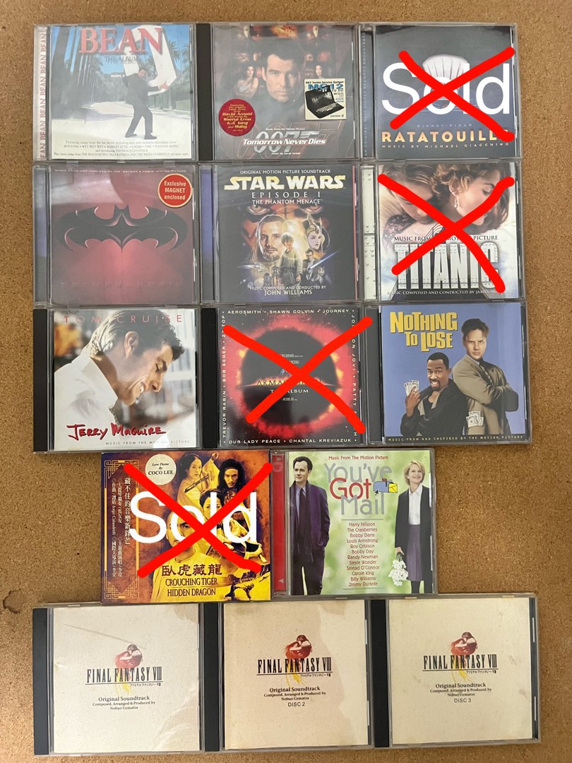 Original Movie Soundtrack Collection, Hobbies & Toys, Music & Media, CDs & DVDs on Carousell