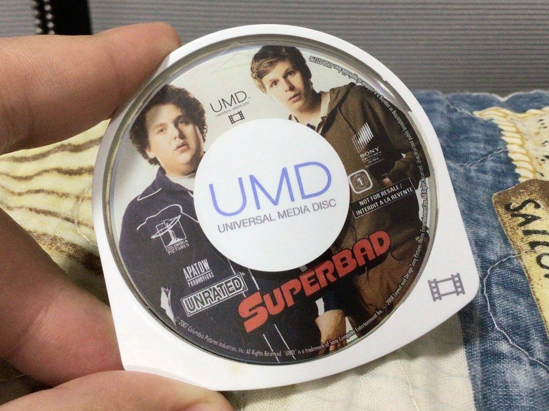 Original Playstation PSP UMD Movie Superbad, Video Gaming, Video Games ...
