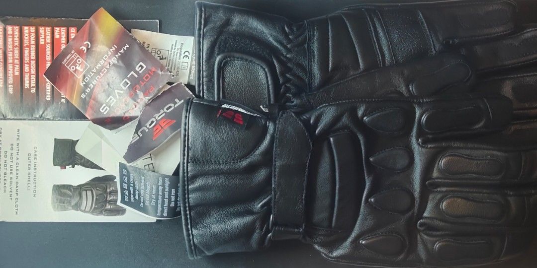 Original Torque Padded Motorcycle Racing Gloves, Motorbikes, Motorbike ...