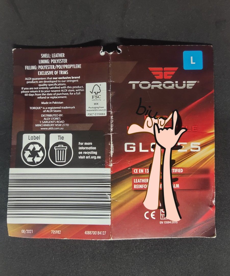 Original Torque Padded Motorcycle Racing Gloves, Motorbikes, Motorbike ...