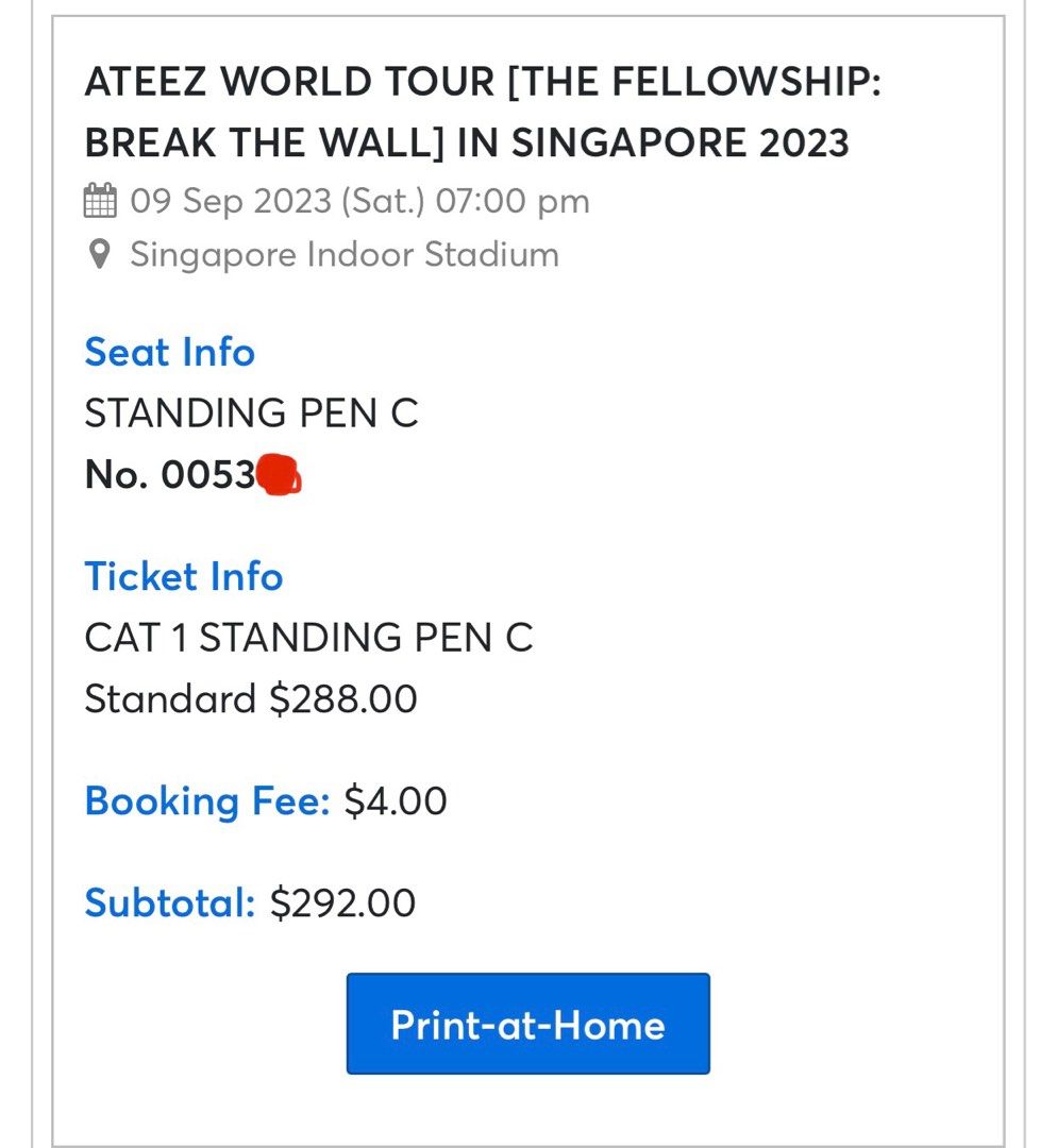 PEN C CAT 1 ATEEZ BTW CONCERT, Tickets & Vouchers, Event Tickets on ...