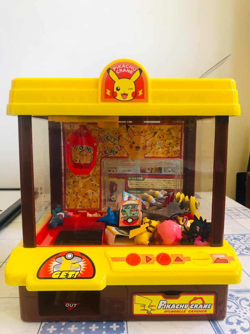Pikachu Claw Machine + Figurines, Hobbies & Toys, Toys & Games on Carousell