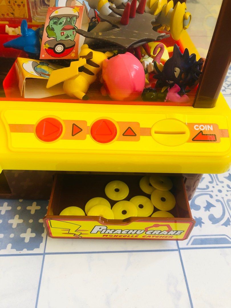 Pikachu Claw Machine + Figurines, Hobbies & Toys, Toys & Games on Carousell
