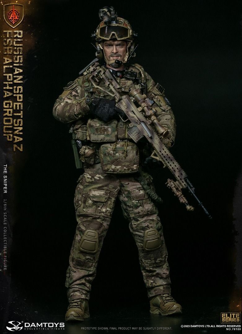 [PO] DAMTOYS 78100 Russian Spetsnaz FSB Alpha Group Sniper 1/6 Figure ...