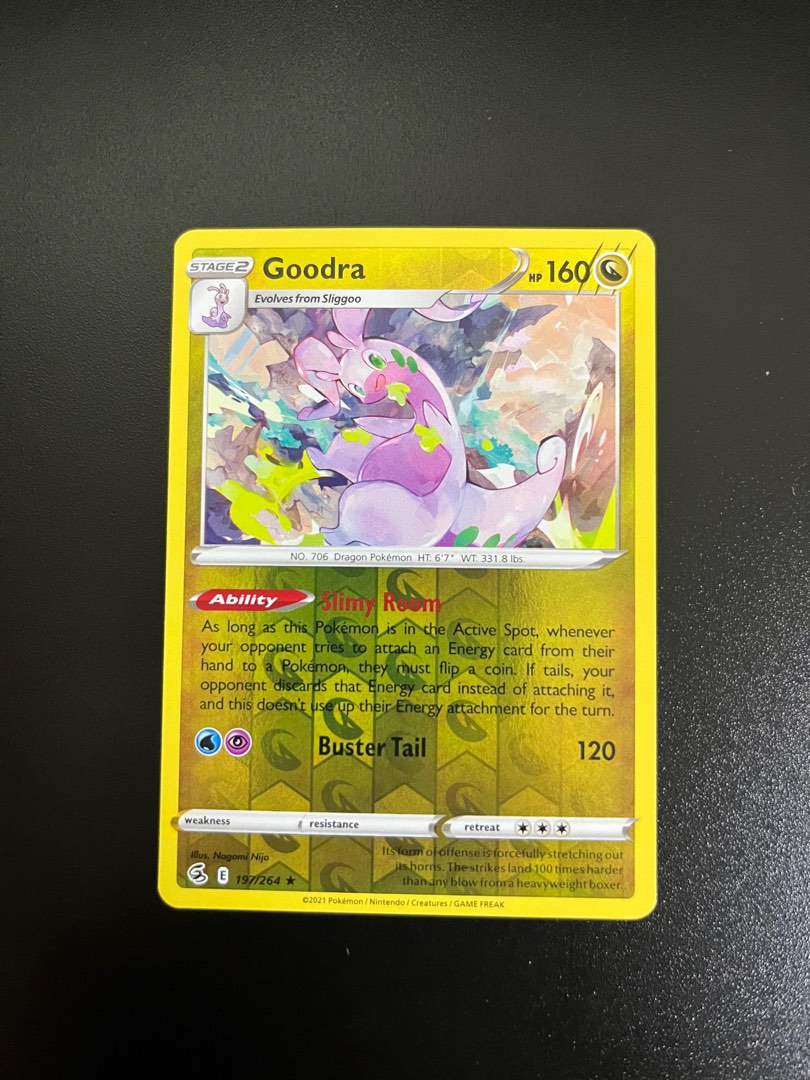 Pokemon Card TCG - Goodra - Fusion Strike, Hobbies & Toys, Toys & Games ...