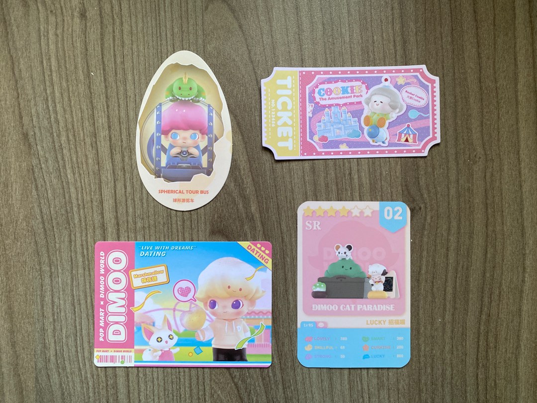 Popmart Clearance! Sweet bean I am here Gachapon, Dimoo Aquarium, Dimoo ...