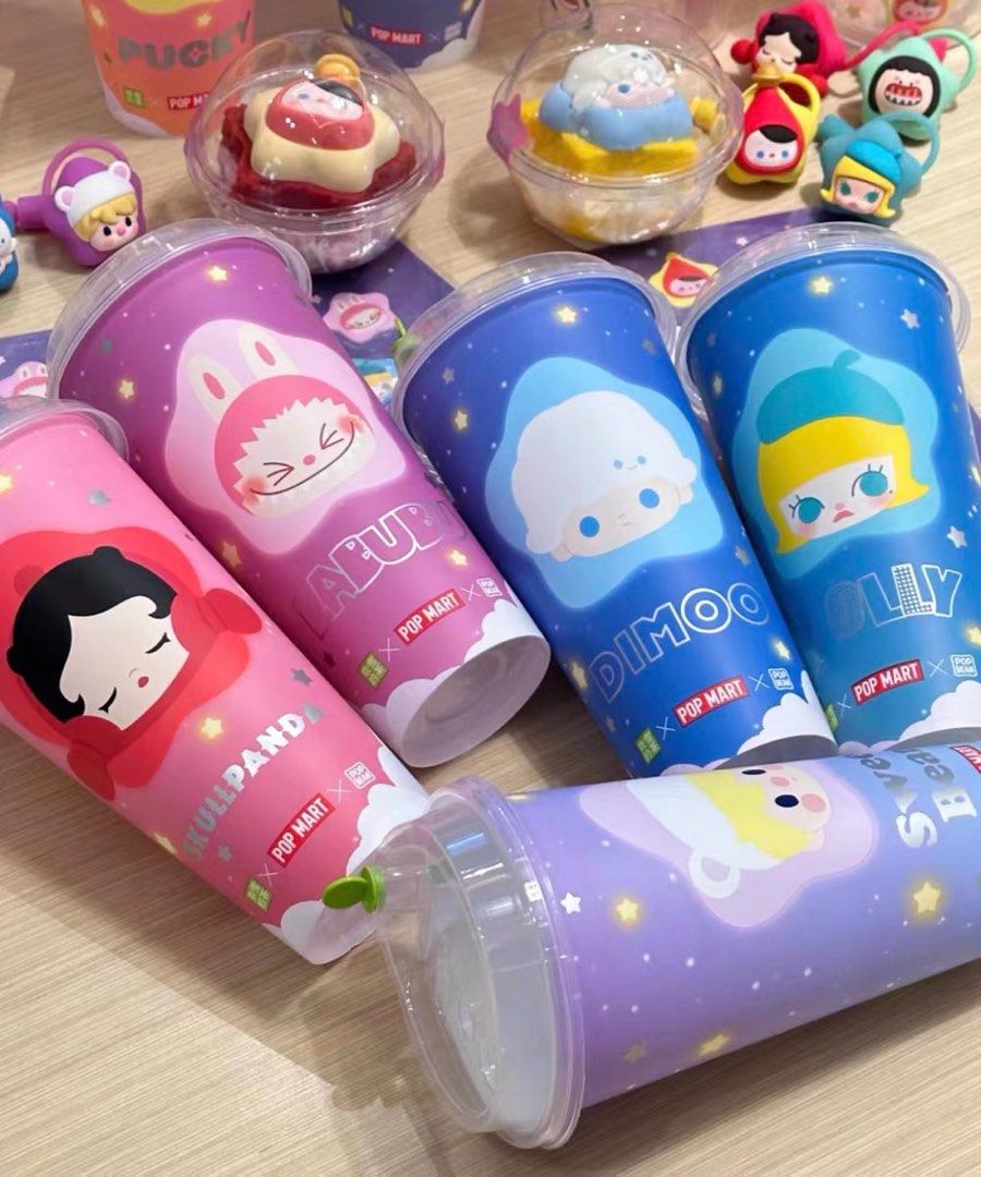 Popmart Exclusive Cup (- Molly - Dimoo - Labubu - Sweetbean - Pucky ...