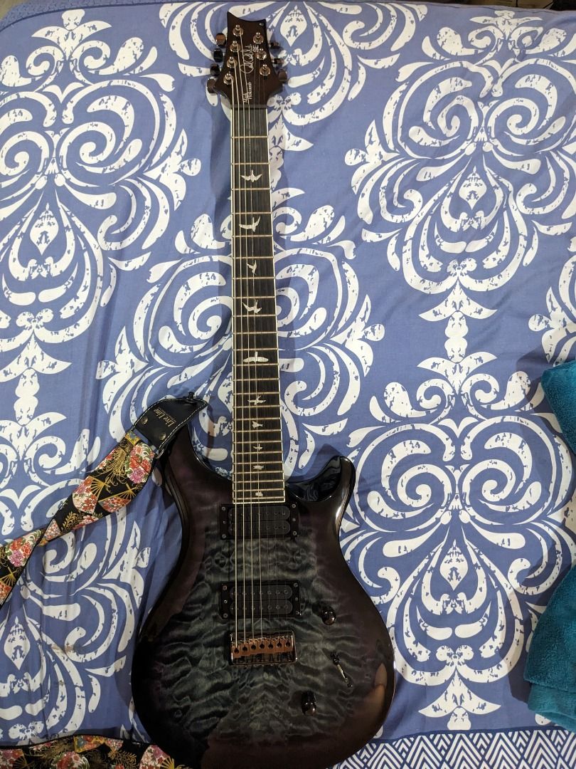 Prs mark holcomb 7 string guitar holcomb burst, Hobbies & Toys, Music ...