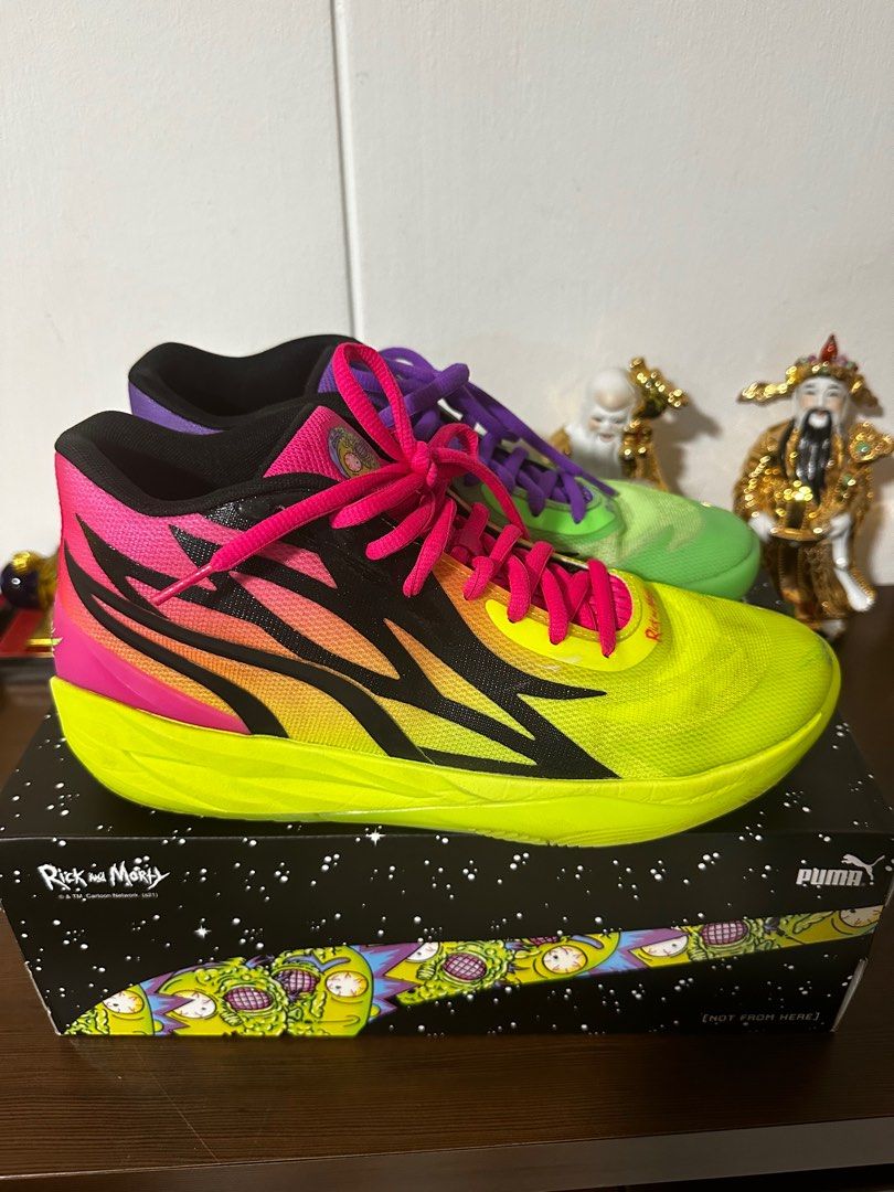 Puma MB02 rick and morty, Men's Fashion, Footwear, Sneakers on Carousell