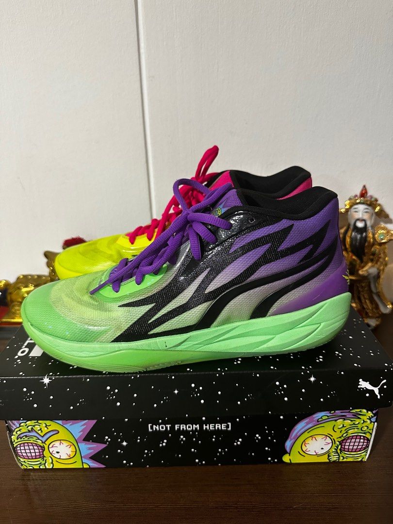 Puma MB02 rick and morty, Men's Fashion, Footwear, Sneakers on Carousell