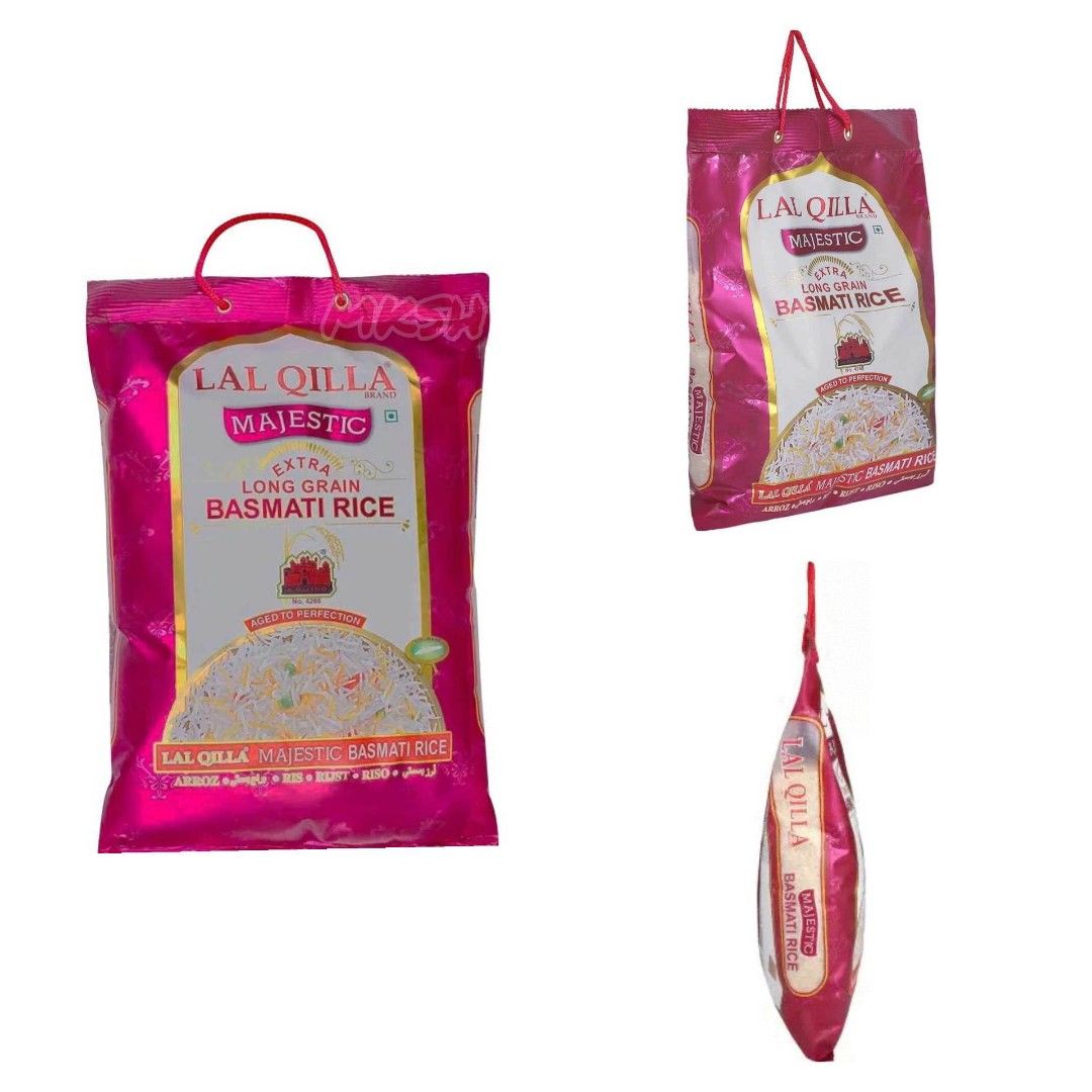 Qilla Majestic extra long Grain Basmati Rice, Food & Drinks, Rice ...