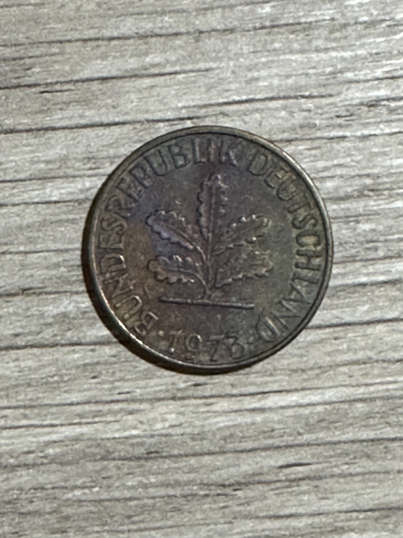 Rare 1973 Old German Ten Pfenning Coin, Hobbies & Toys, Memorabilia ...