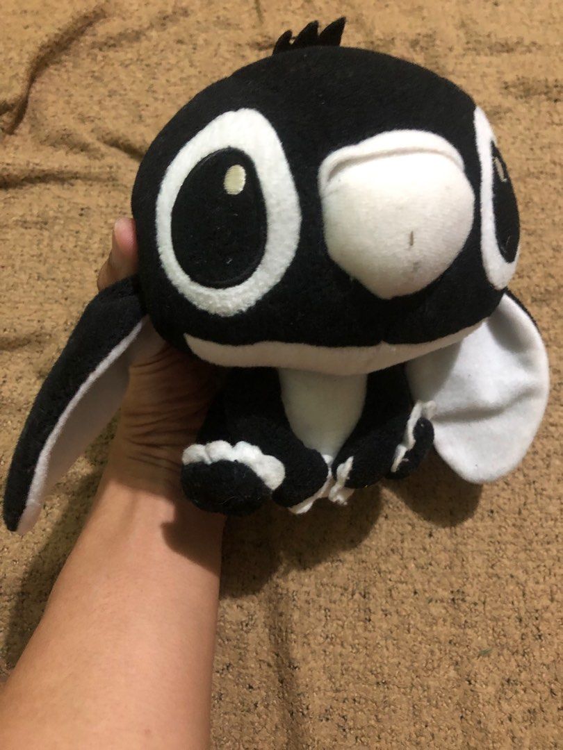 Rare Stitch black and white variant small plush toy, Hobbies & Toys ...