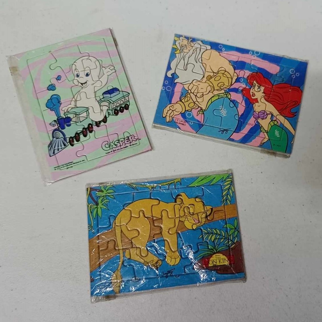 RARE VINTAGE Retro Puzzle The Little Mermaid Ariel Casper the Friendly ...
