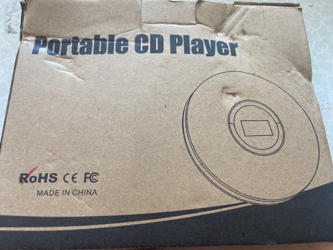 Rechargeable Portable CD Player, Small CD Player for Car, Compact ...