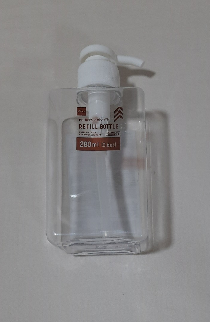 Refill Bottle with Pump 280ml, Furniture & Home Living, Kitchenware ...
