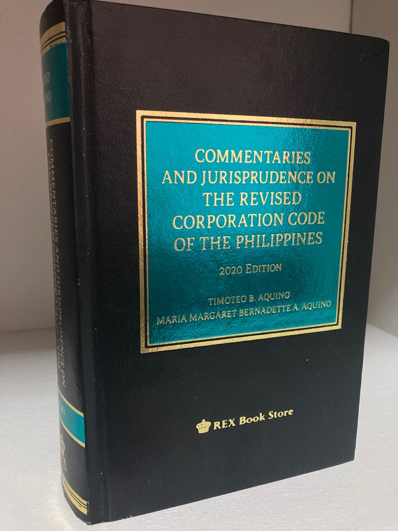 Law Book: Revised Corporation Code by Aquino and Aquino, Hobbies & Toys ...